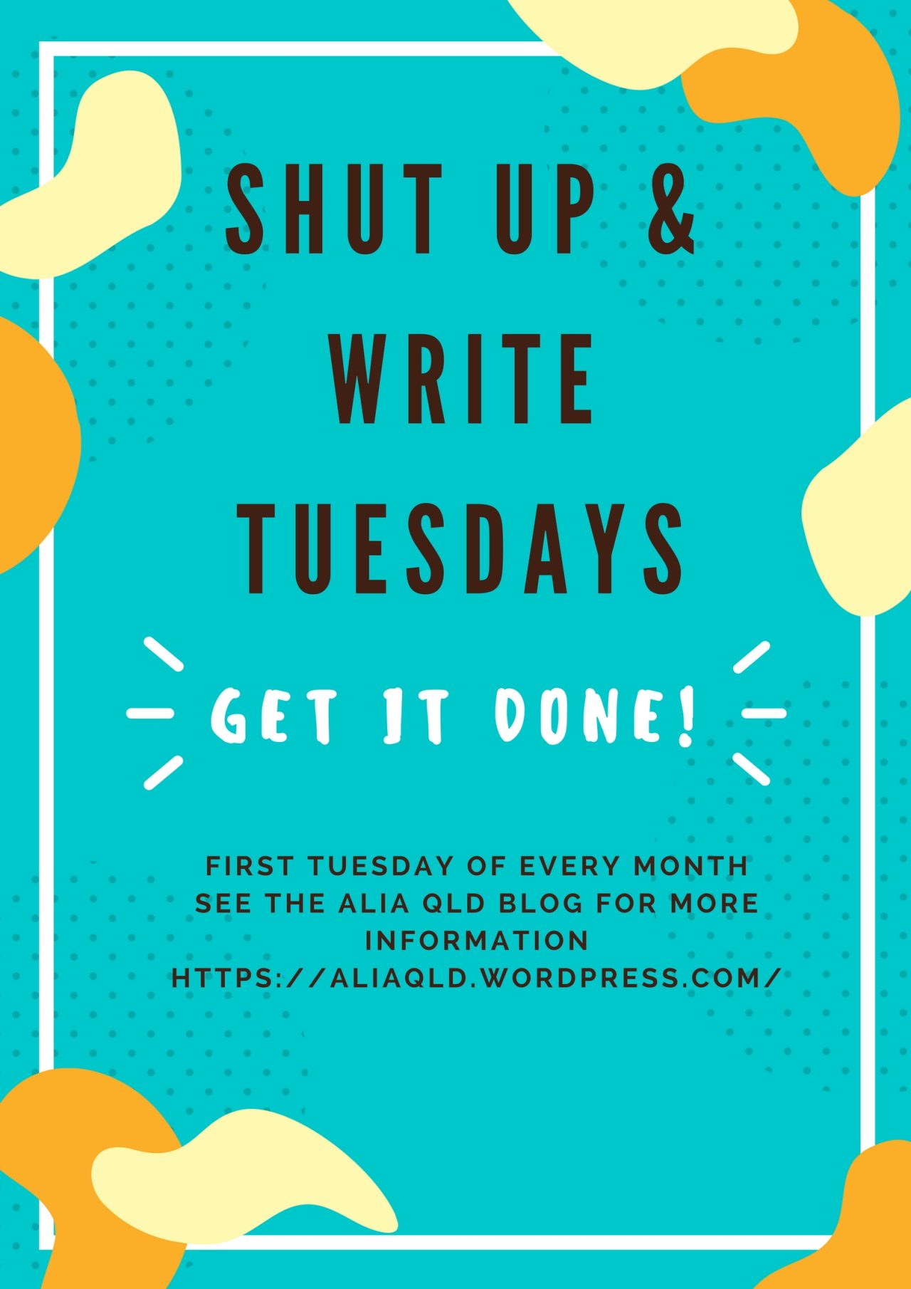 Shut Up and Write Tuesdays – Gold Coast sessions | ALIA Qld